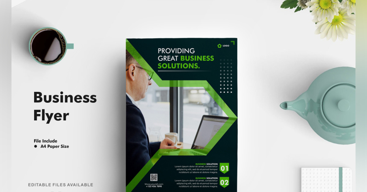 Business Solution Flyer Template #276293 - TemplateMonster