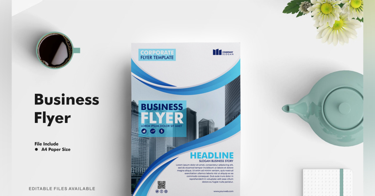 Corporate Business Headline Flyer #276290 - TemplateMonster