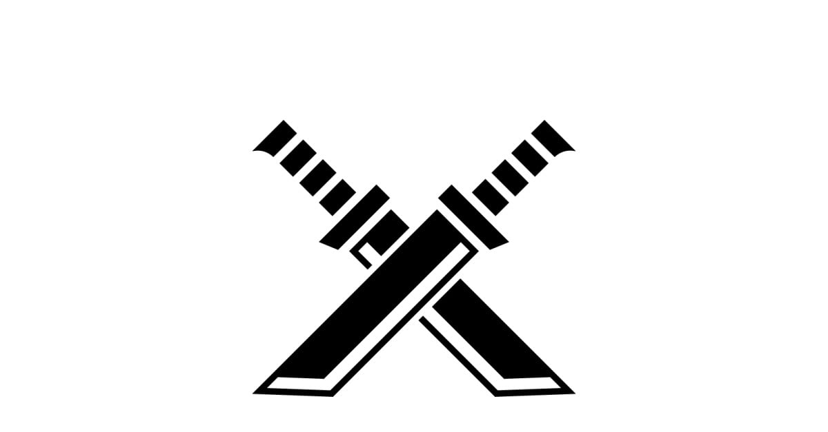 Cross Sword Logo Crossed Swords Logo Hi Res Stock Photography And