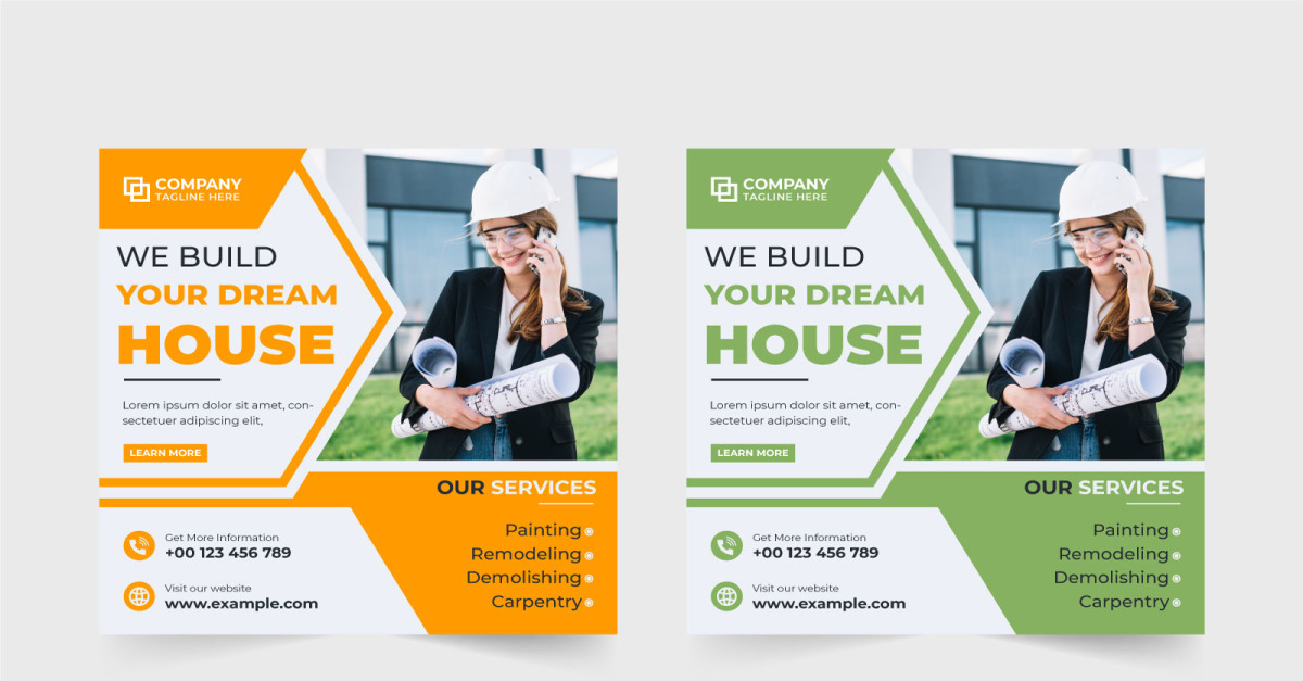House construction template vector #276217 - TemplateMonster