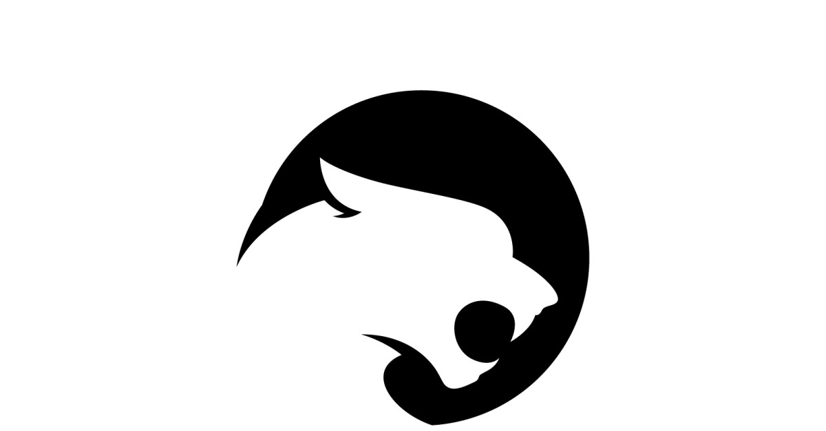 Phanter Silhouette logo template. Vector illustration. V7