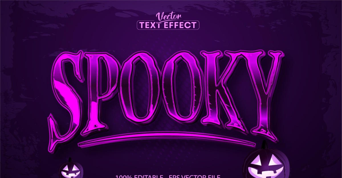 Spooky: efecto de texto editable, estilo de texto de Halloween y ...