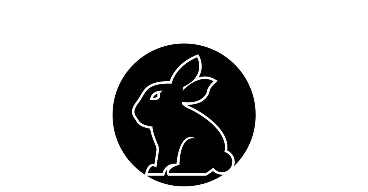 Black Rabbit Icon And Symbol Template 10 - TemplateMonster