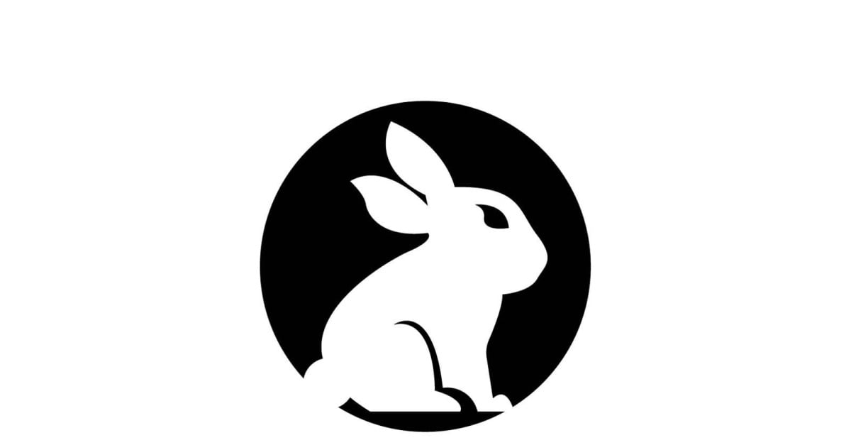 Black Rabbit Icon And Symbol Template 15 - TemplateMonster