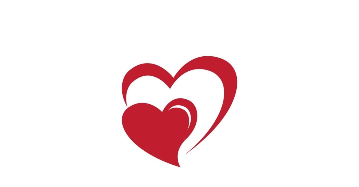 Amor, corazón, rojo, logotipo, y, símbolo, 4