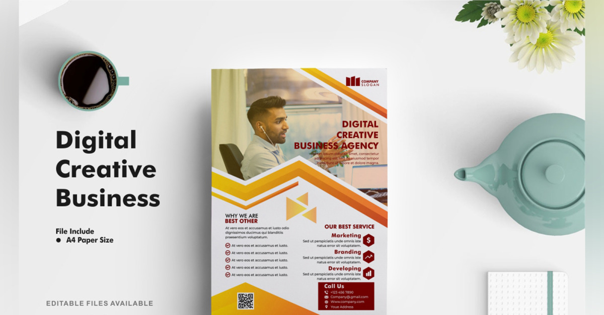 Digital Creative Business Flyer 1 #276476 - TemplateMonster