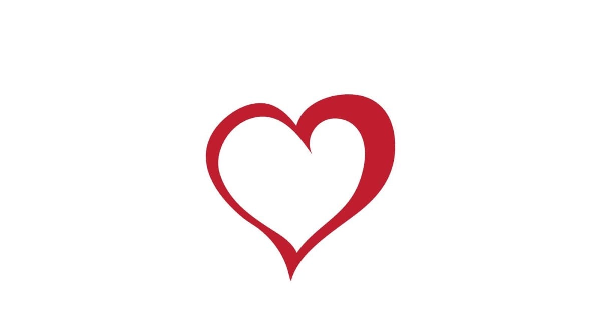 Love Heart Red Logo And Symbol 1 #276480 - TemplateMonster