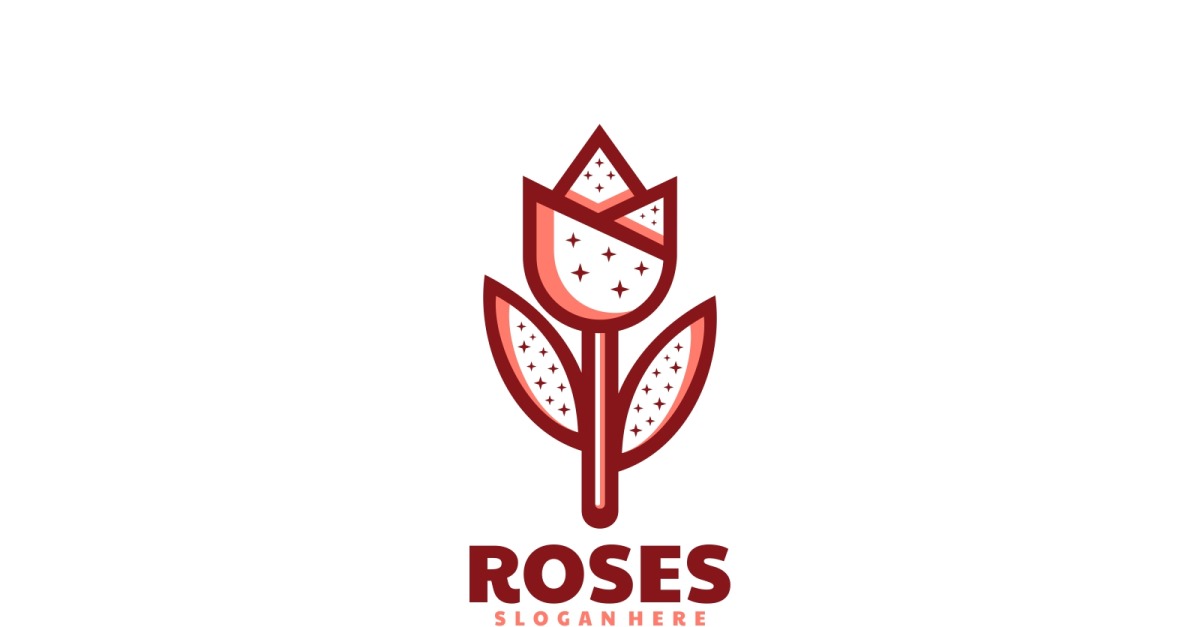 Rose Simple Logo Template #276464 - TemplateMonster