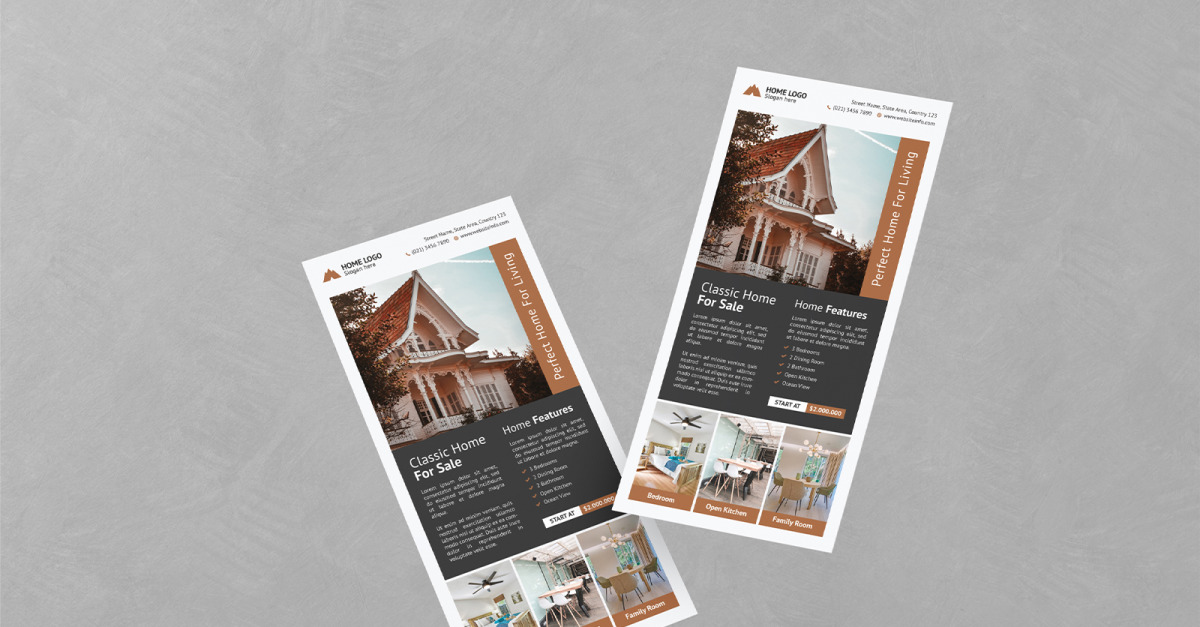 Modern Design Real Estate DL Flyer #276581 - TemplateMonster