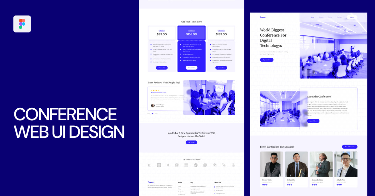 Conference Web UI Design Template #276621 - TemplateMonster