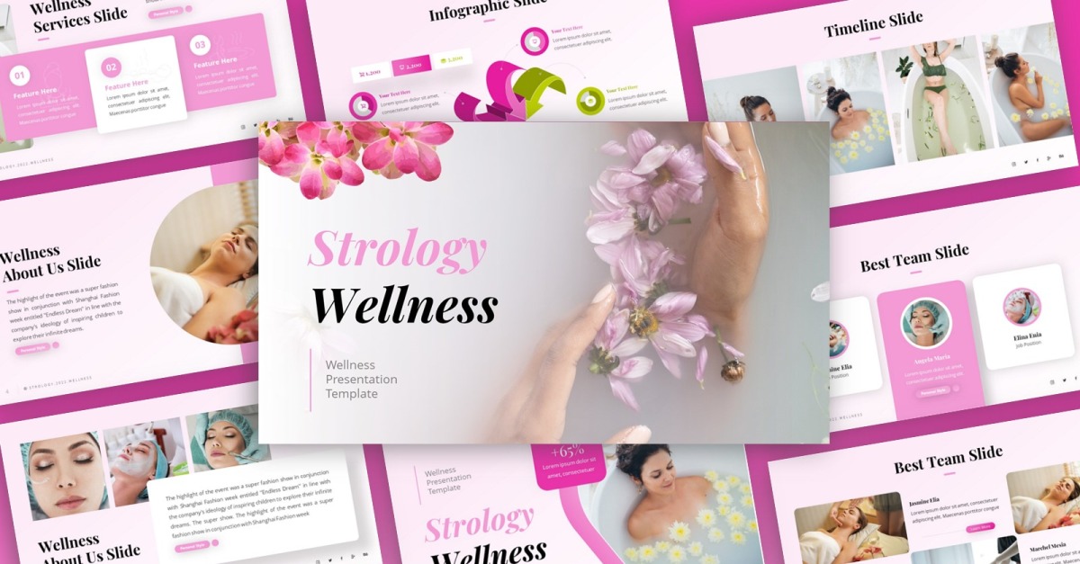 Strology - Modelo de PowerPoint multifuncional de bem-estar