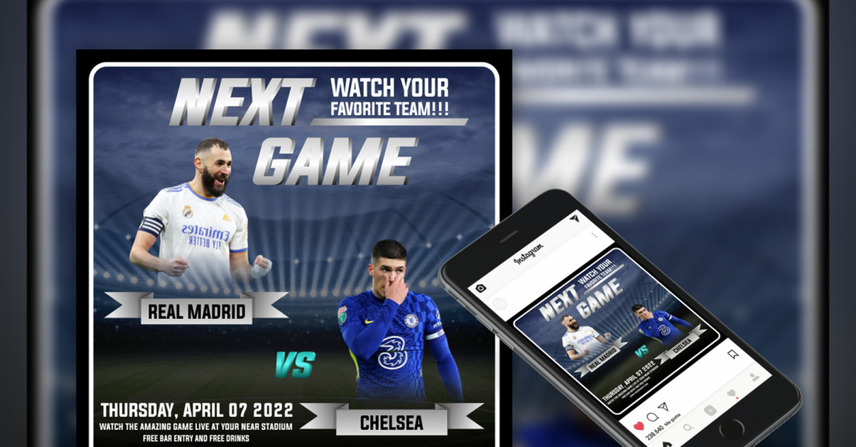 Next Game Flyer | Social Media #277061 - TemplateMonster