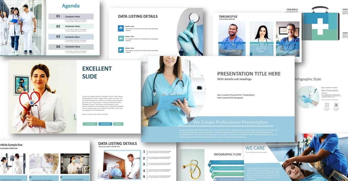 Clinical case - Medical / Health Care powerpoint Template