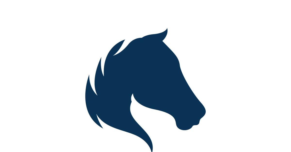 Modèle de logo de cheval. Illustration vectorielle. V4
