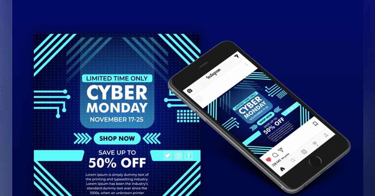 Cyber Flyer | Social Media #277571 - TemplateMonster