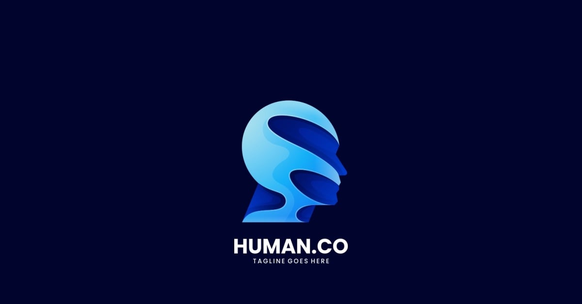 Human Gradient Logo Template #277589 - TemplateMonster