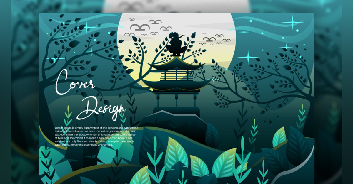 Japanese Cover Design Template #277583 - TemplateMonster