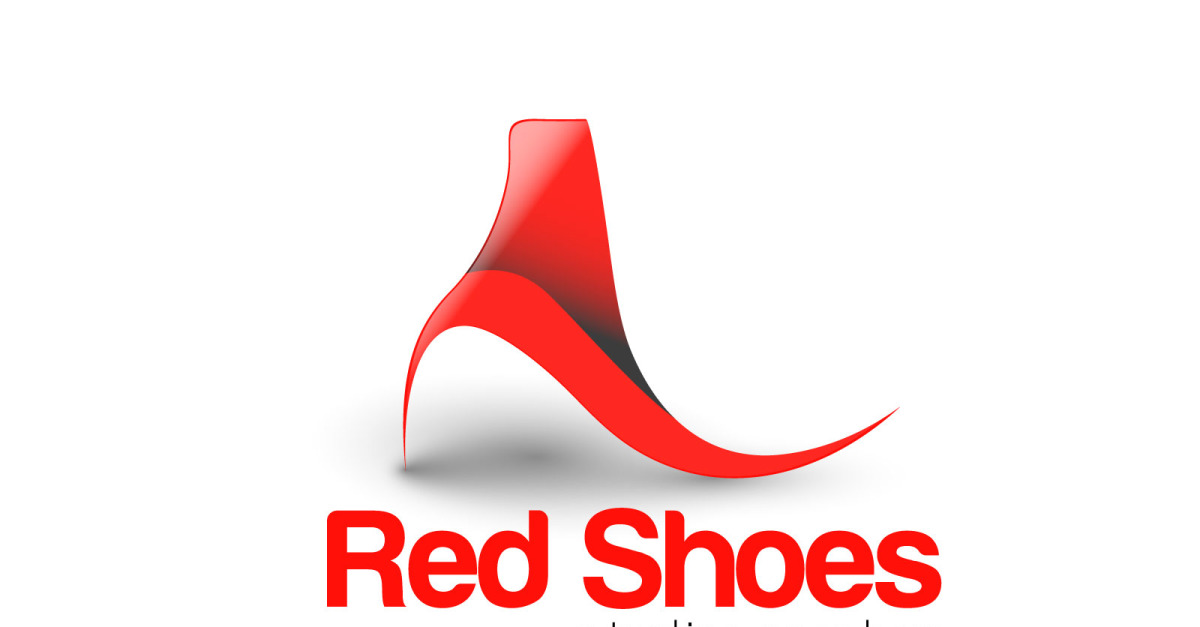 Logotipo da identidade da marca Red Shoes - TemplateMonster