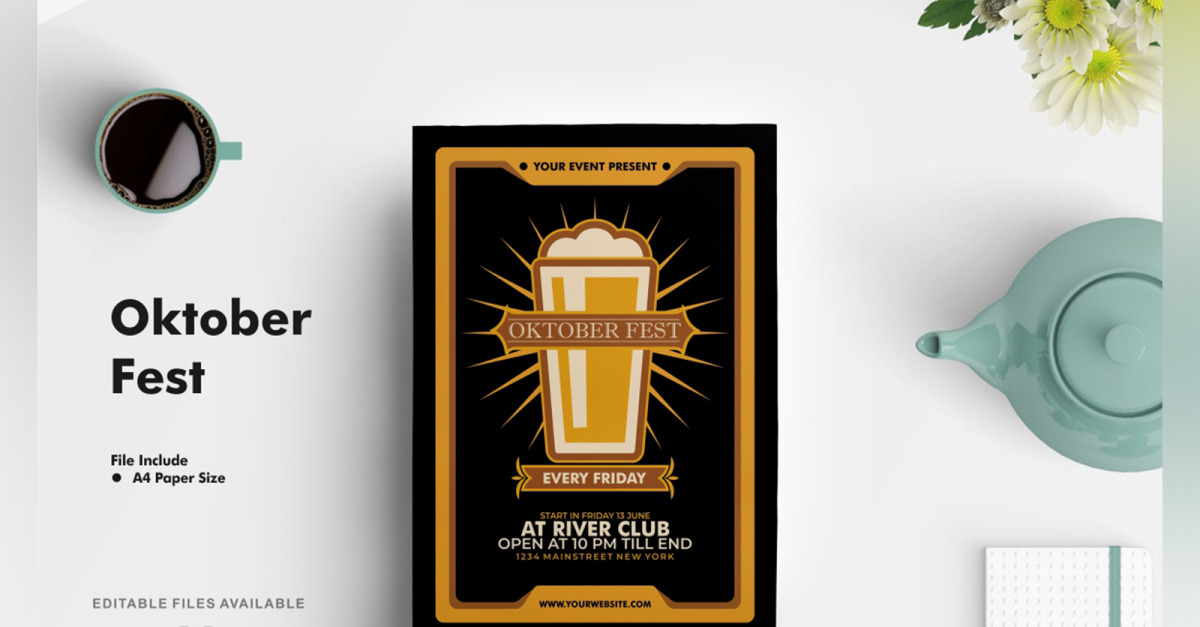 October Fest Flyer Design #277581 - TemplateMonster