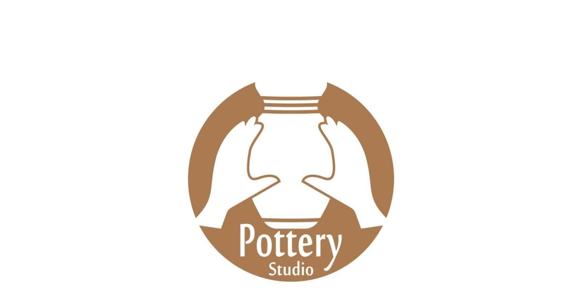 Pottery Studio Logo Vector Template Illustration 13