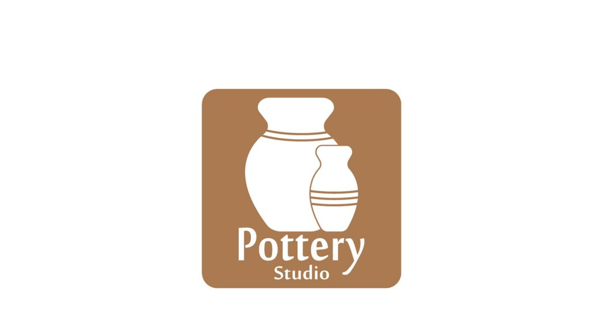 Pottery Studio Logo Vector Template Illustration 16