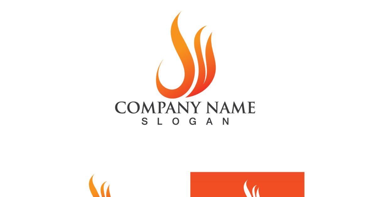 Fire Burn And Flame Logo Vector V10 #277869 - TemplateMonster