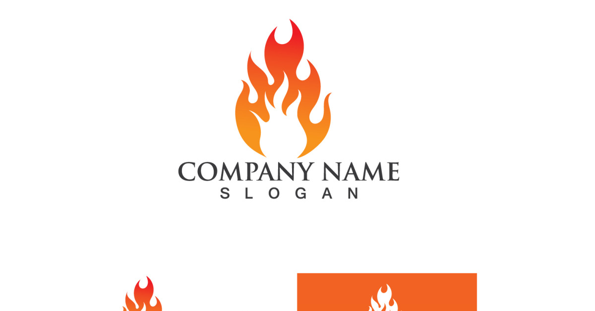 Fire Burn And Flame Logo Vector V22 #277881 - TemplateMonster