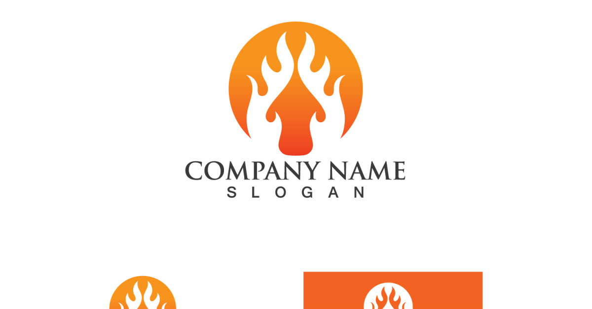 Fire Burn And Flame Logo Vector V25 #277884 - TemplateMonster