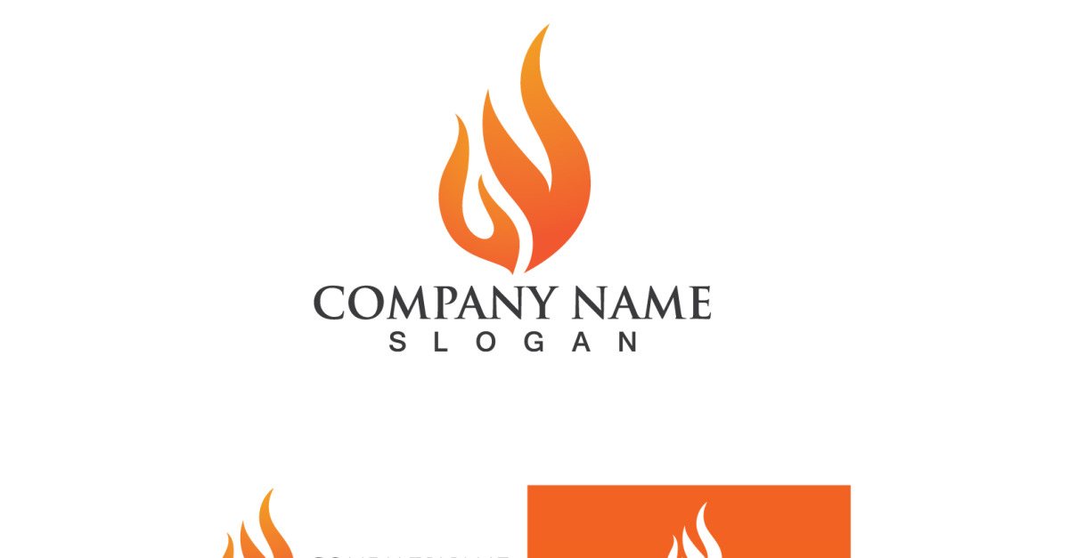 Yangın Yanık Ve Alev Logo Vektör V19 - TemplateMonster