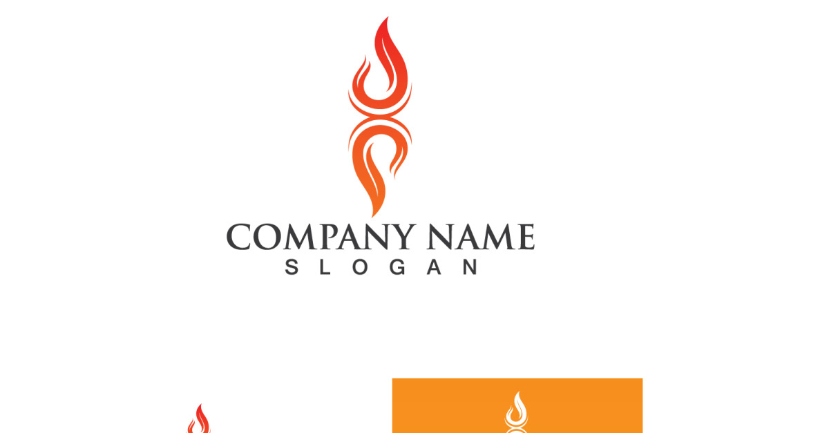 Yangın Yanık Ve Alev Logo Vektör V20 - TemplateMonster