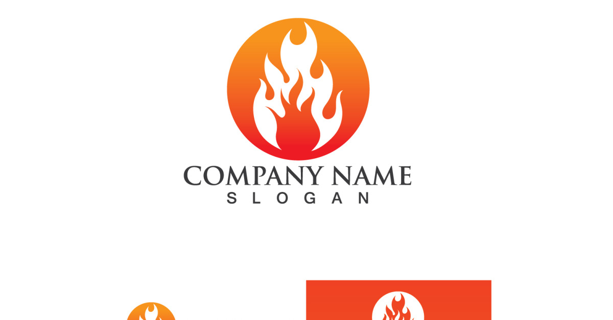 Fire Burn And Flame Logo Vector V49 #277908 - TemplateMonster