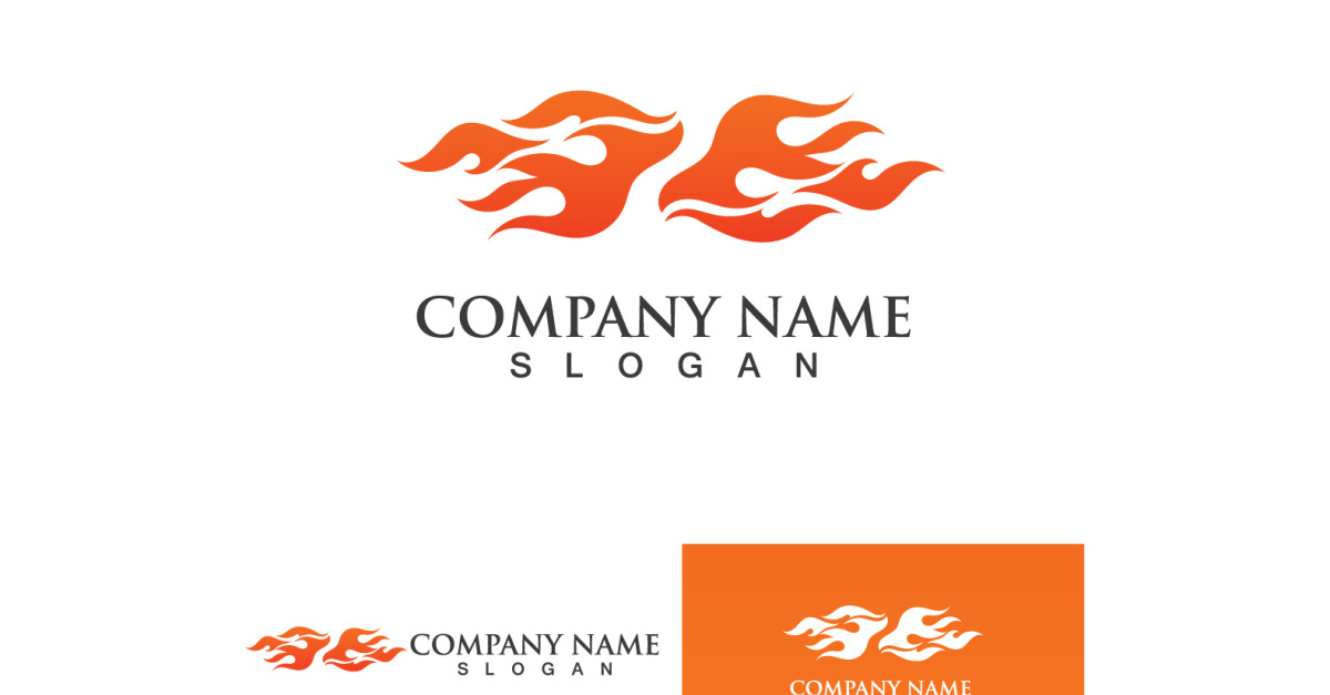 Fire Burn And Flame Logo Vector V50 #277909 - TemplateMonster