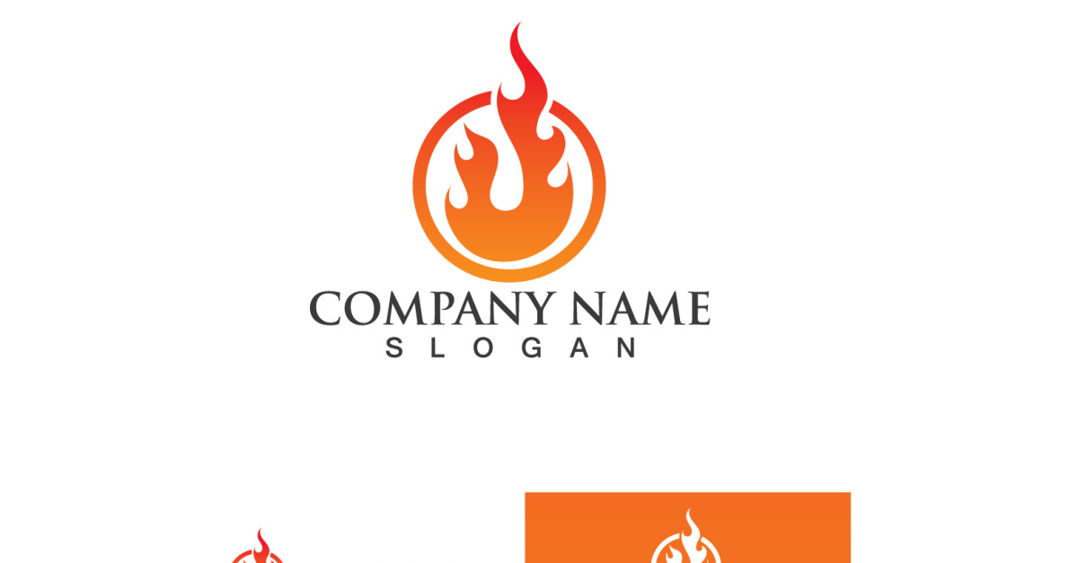 Fire Burn And Flame Logo Vector V56 #277915 - TemplateMonster