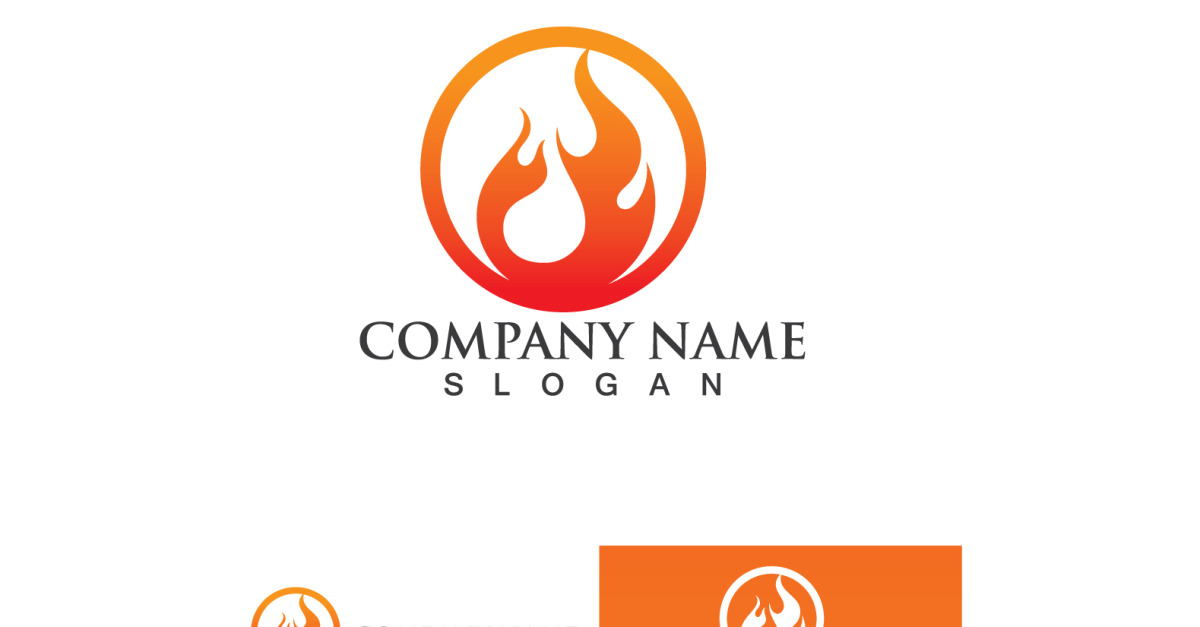Fire Burn And Flame Logo Vector V58 #277917 - TemplateMonster
