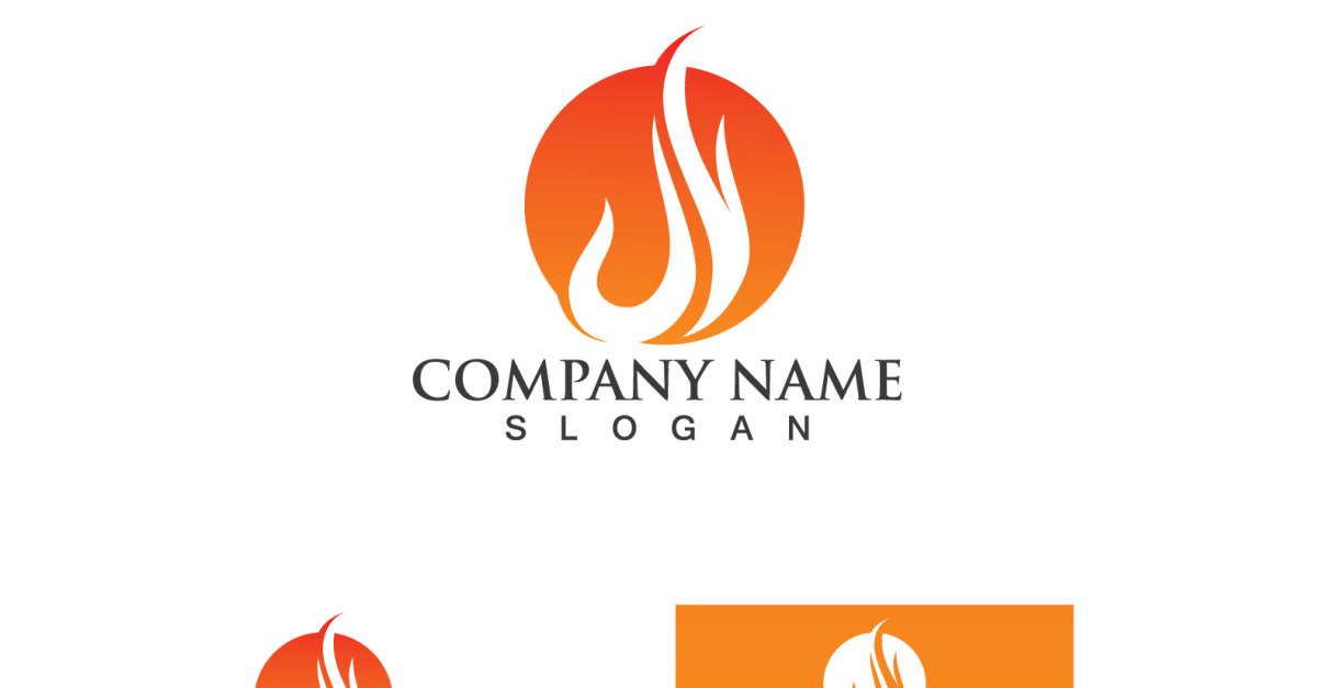 Yangın Yanık Ve Alev Logo Vektör V44 - TemplateMonster