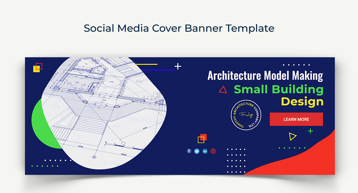 Architecture Facebook Cover Banner-06 - TemplateMonster