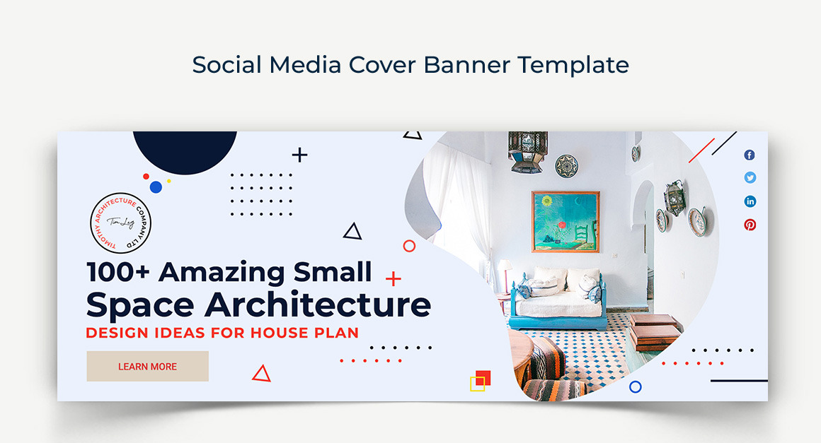 Architecture Facebook Cover Banner-10 - TemplateMonster