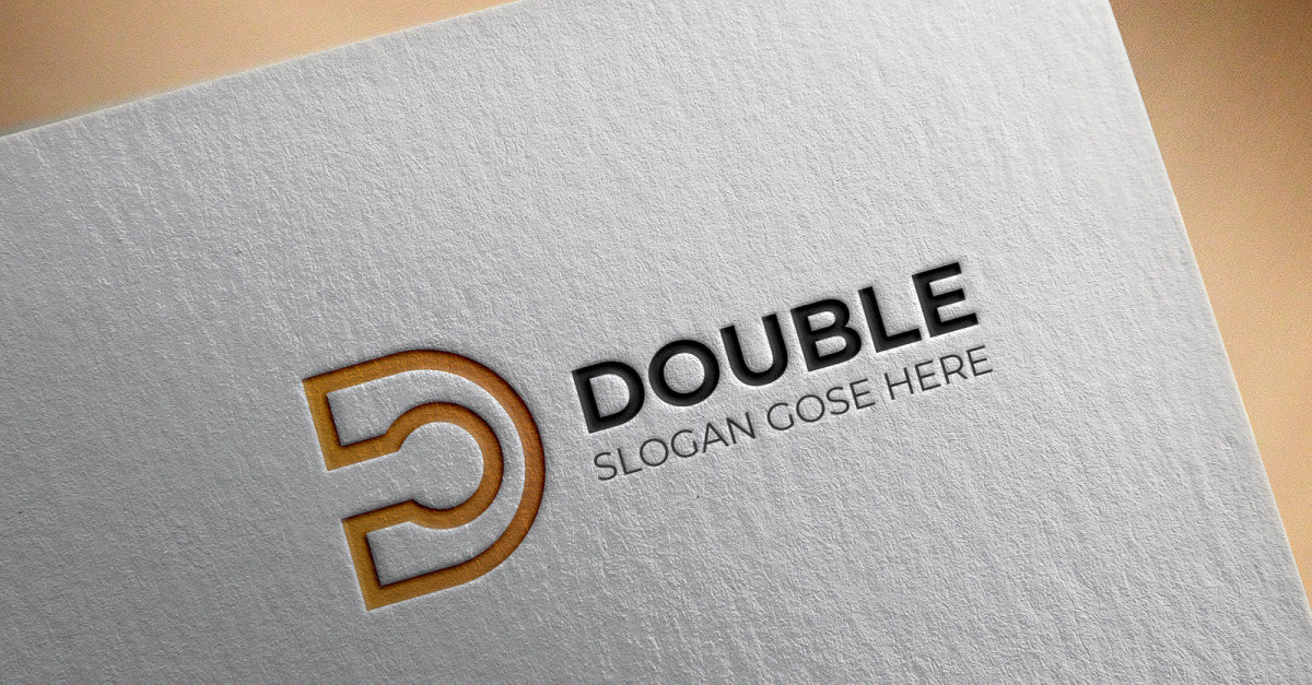 Çift Logo Tasarımı d logo tasarım şablonu - TemplateMonster