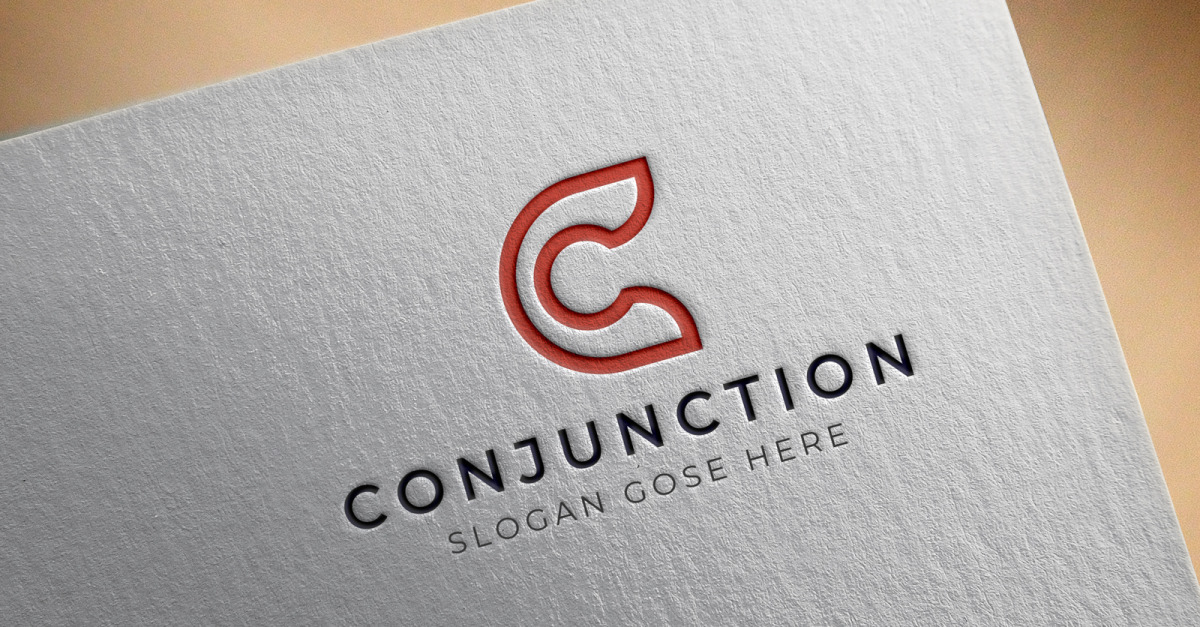 Conjunction Logo Design Letter C Logo Design Template