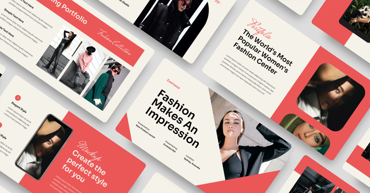 Eversace - Mode-Keynote-Vorlage #278557 - TemplateMonster