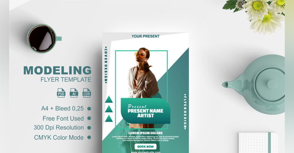 Fashion Model Flyer Template #278595 - TemplateMonster