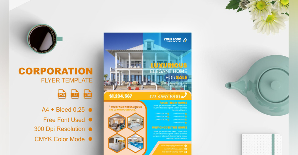 Luxurious Home Flyer Template #278548 - TemplateMonster