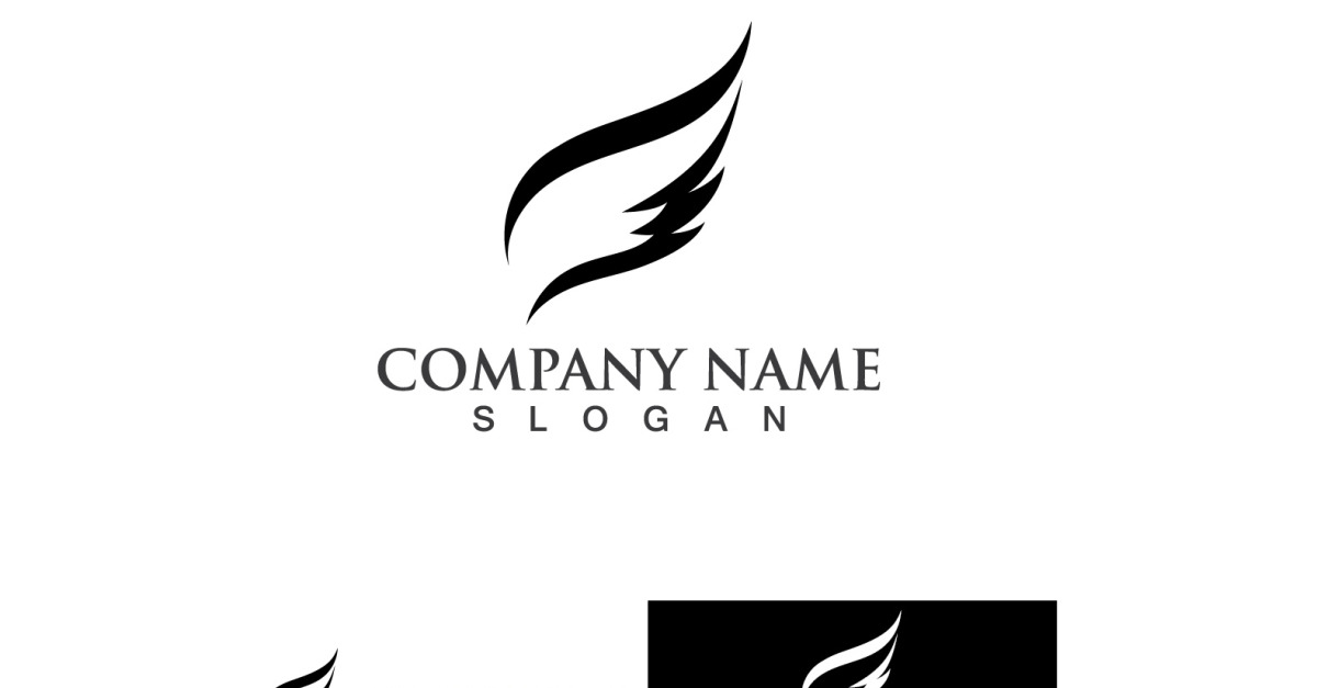 Wing Bird Logo Vector Icon V17 #278625 - TemplateMonster