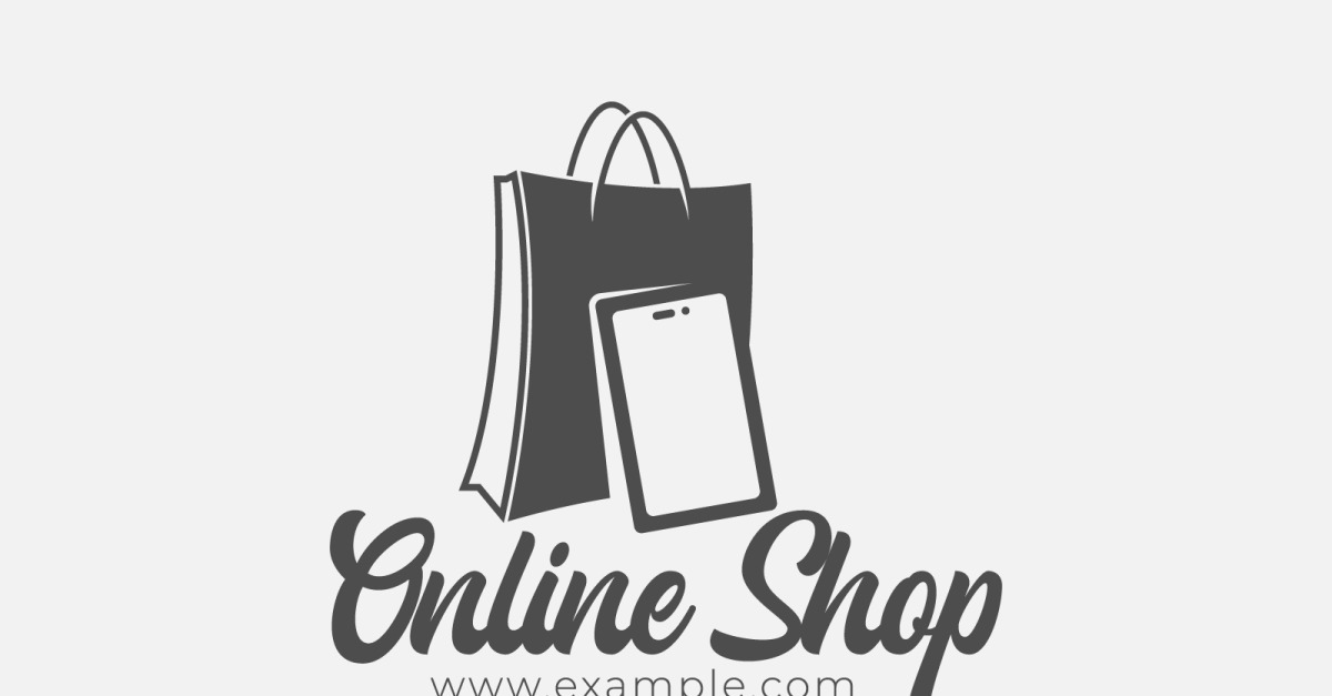 Modèle de conception de logo d'achat en ligne pour le Web ou l ...