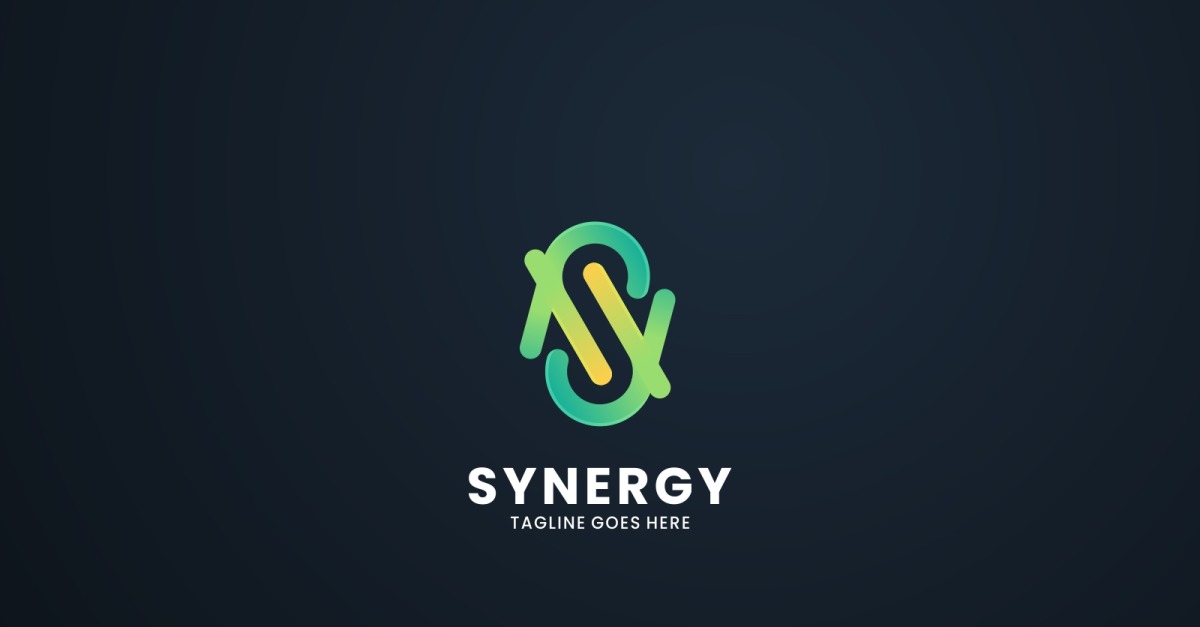 Synergy Line Gradient Logo #278832 - TemplateMonster