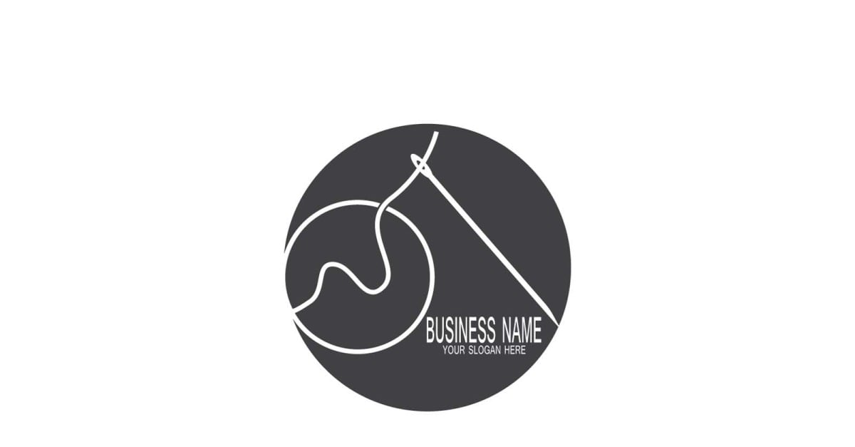 Siyah İğne Siluet Yaratıcı Logo Vektör 16 - TemplateMonster