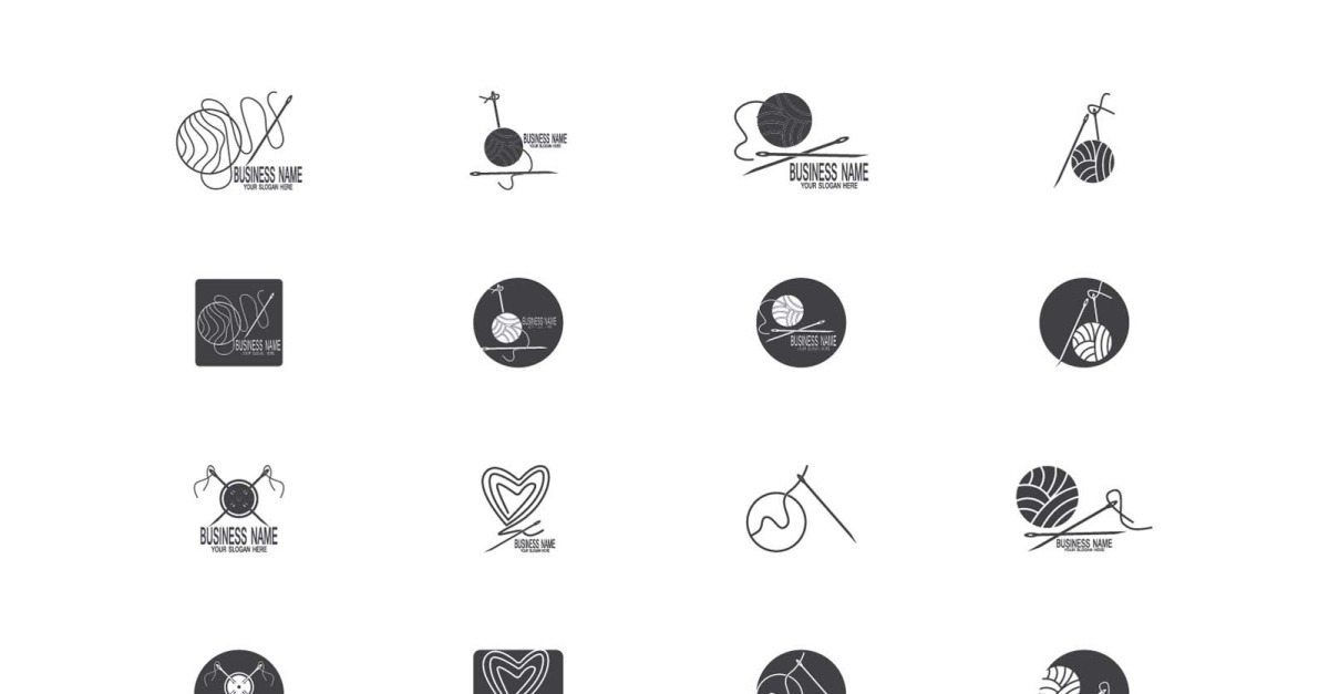 Siyah İğne Siluet Yaratıcı Logo Vektör 21 - TemplateMonster