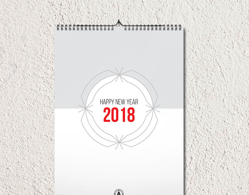 Modern Wall Calendar Design #279191 - TemplateMonster