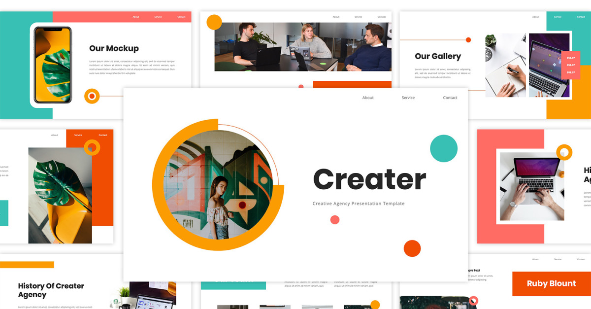 Créateur - Agence Créative Powerpoint - TemplateMonster