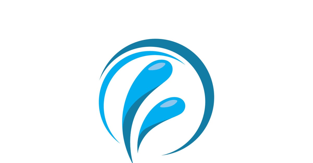 Water Splash logo template. Vector illustration. V2